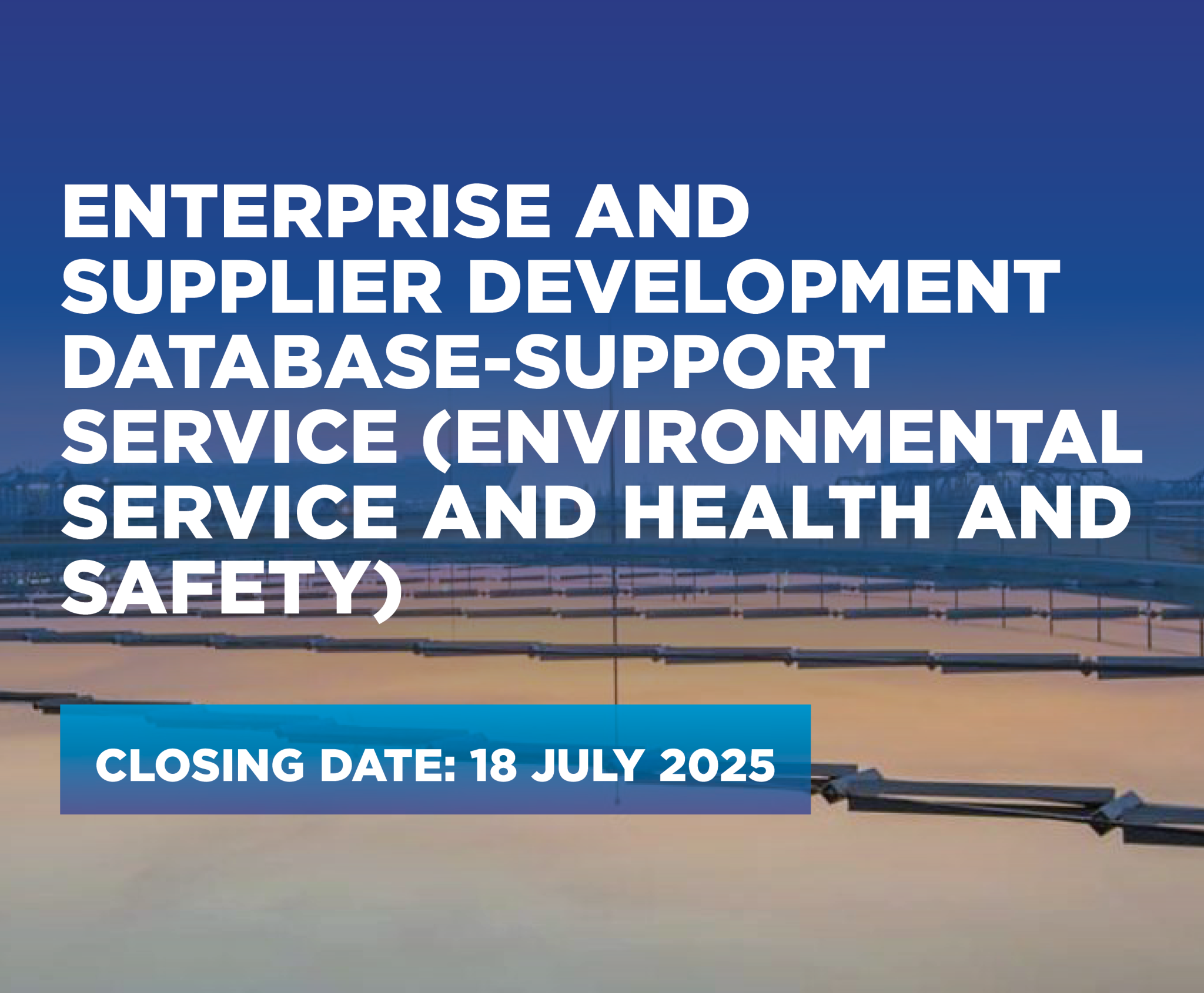 Enterprise and Supplier Development Database-Support Service ...